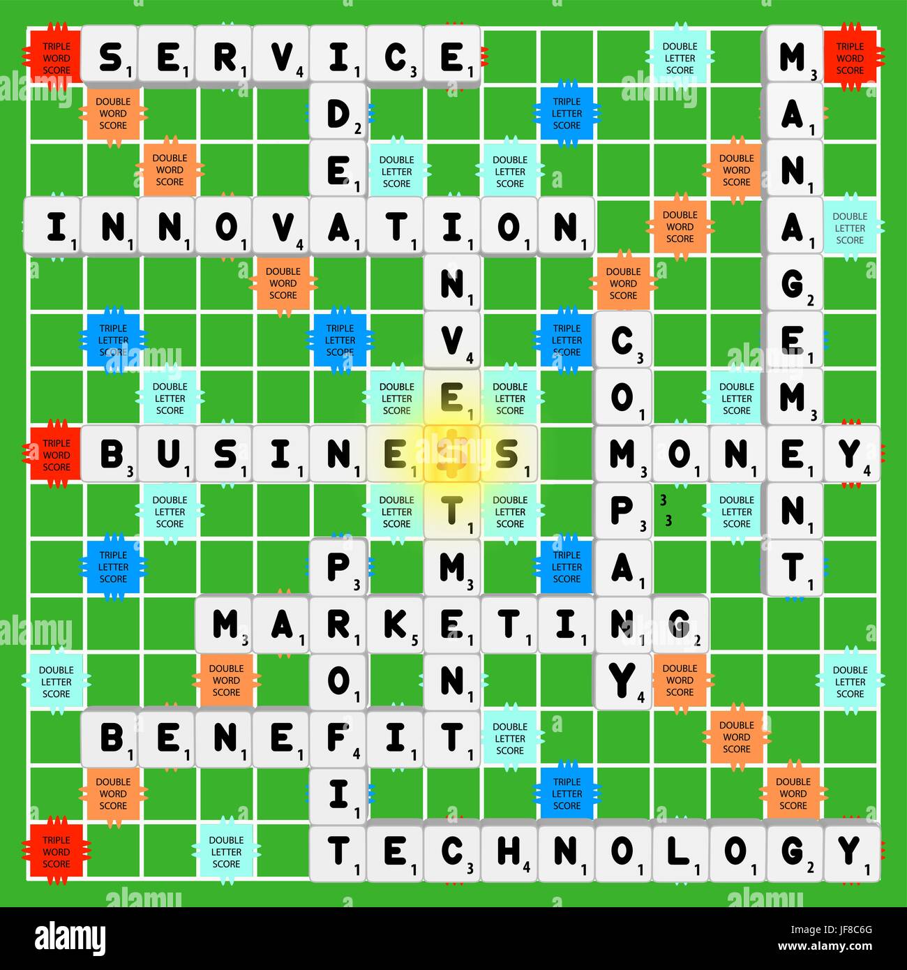 Playing scrabble Stock Vector Images - Alamy