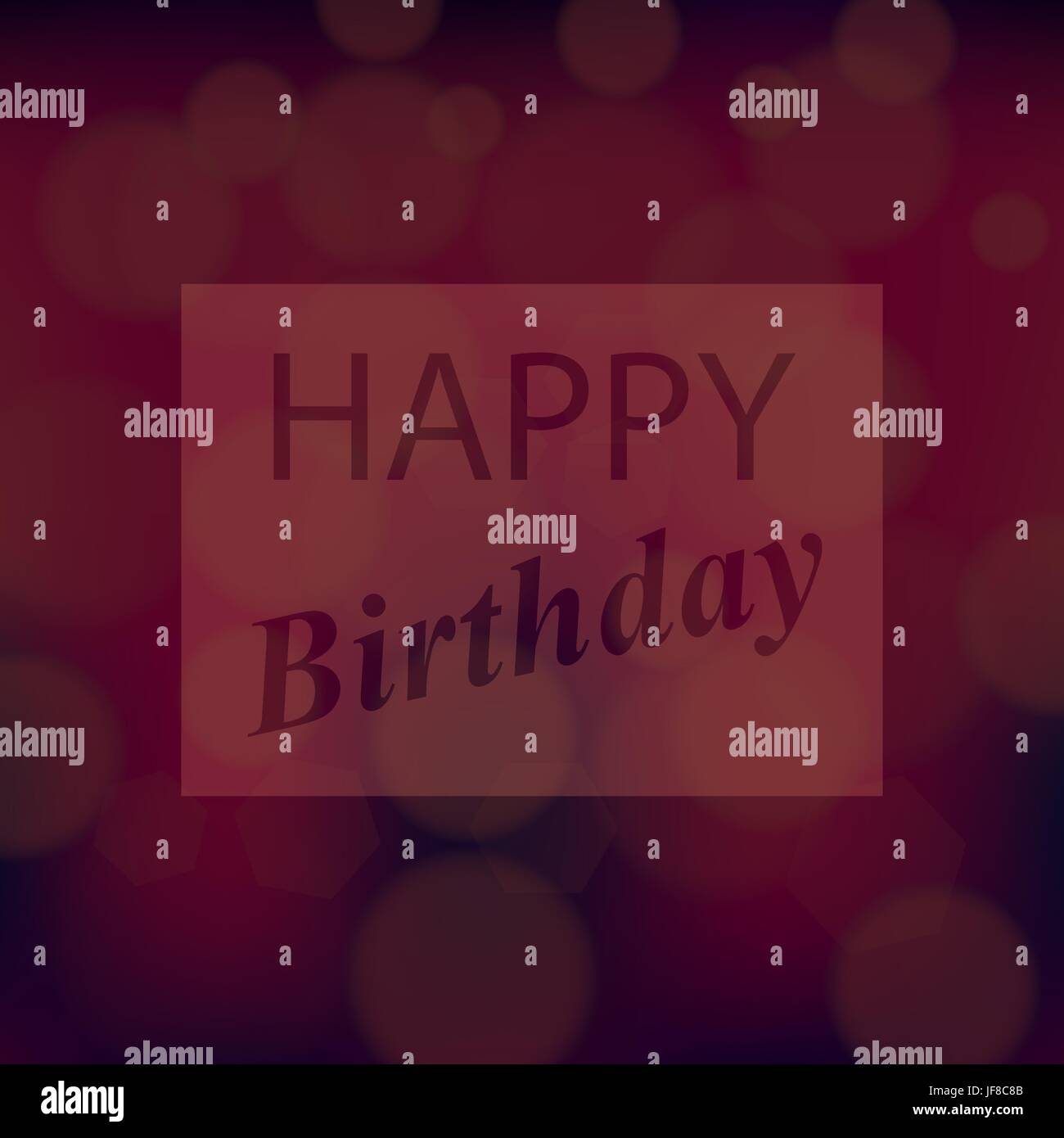Happy Birthday Text on Red Blurred Background Stock Vector Image & Art ...