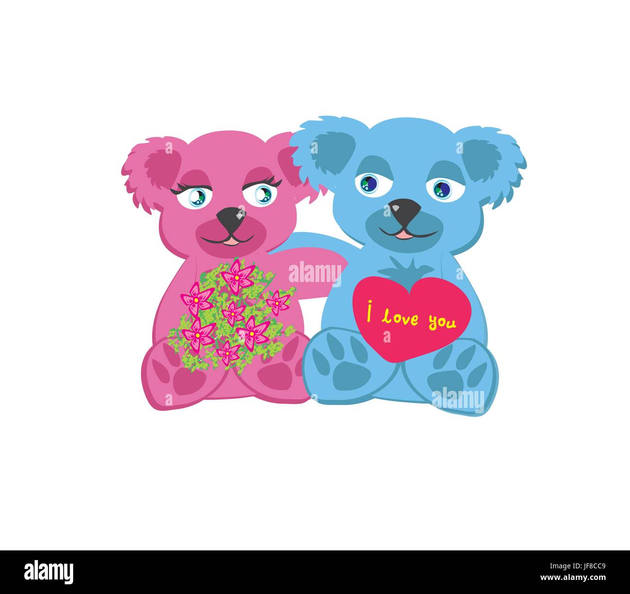 bears in love,isolated illustration Stock Vector Image & Art - Alamy