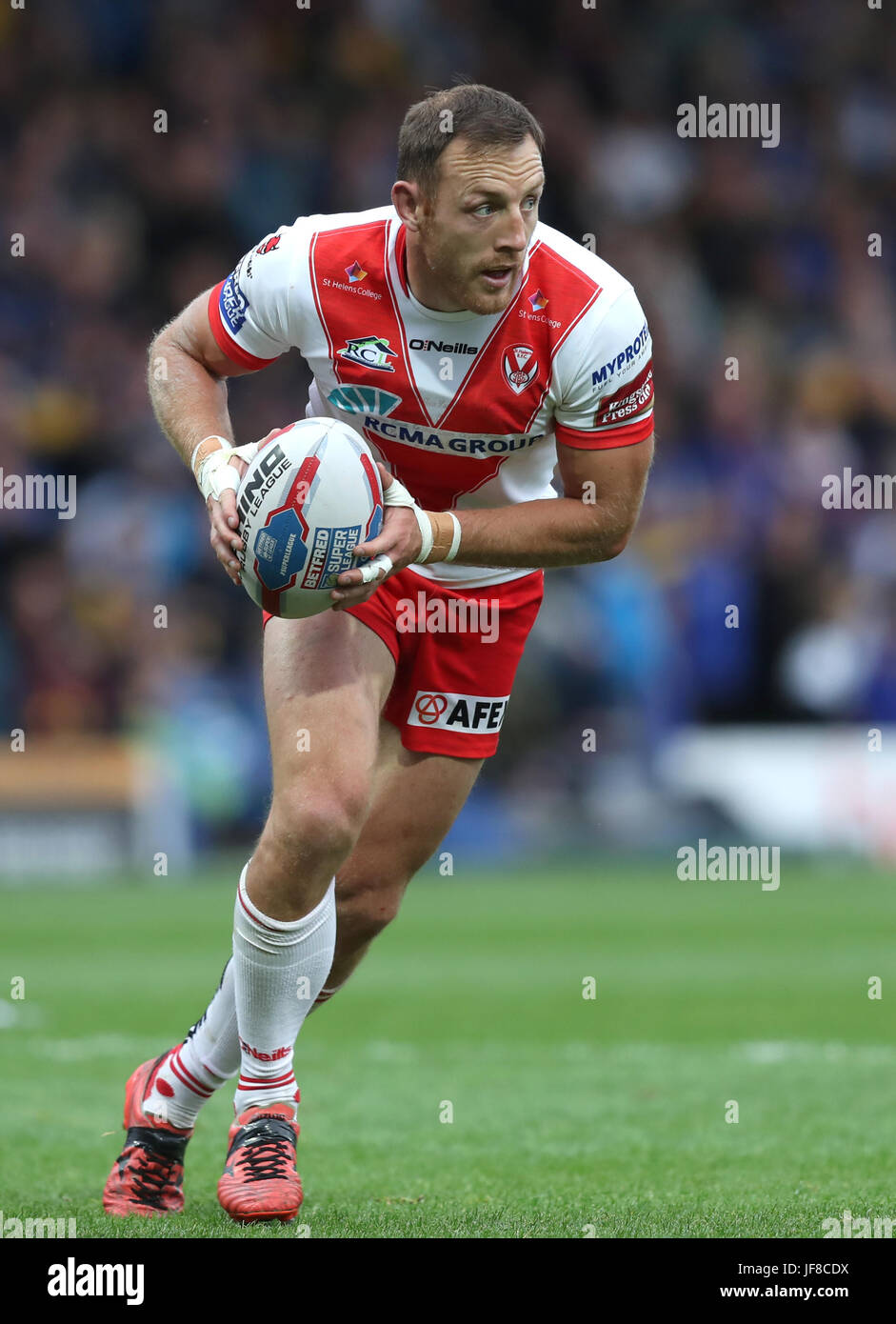 St Helen's James Roby during the Betfred Super League match at ...