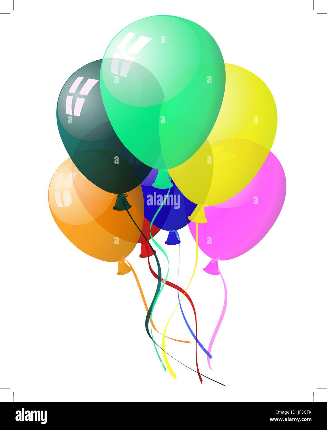 Balloons during party Stock Vector Images - Alamy