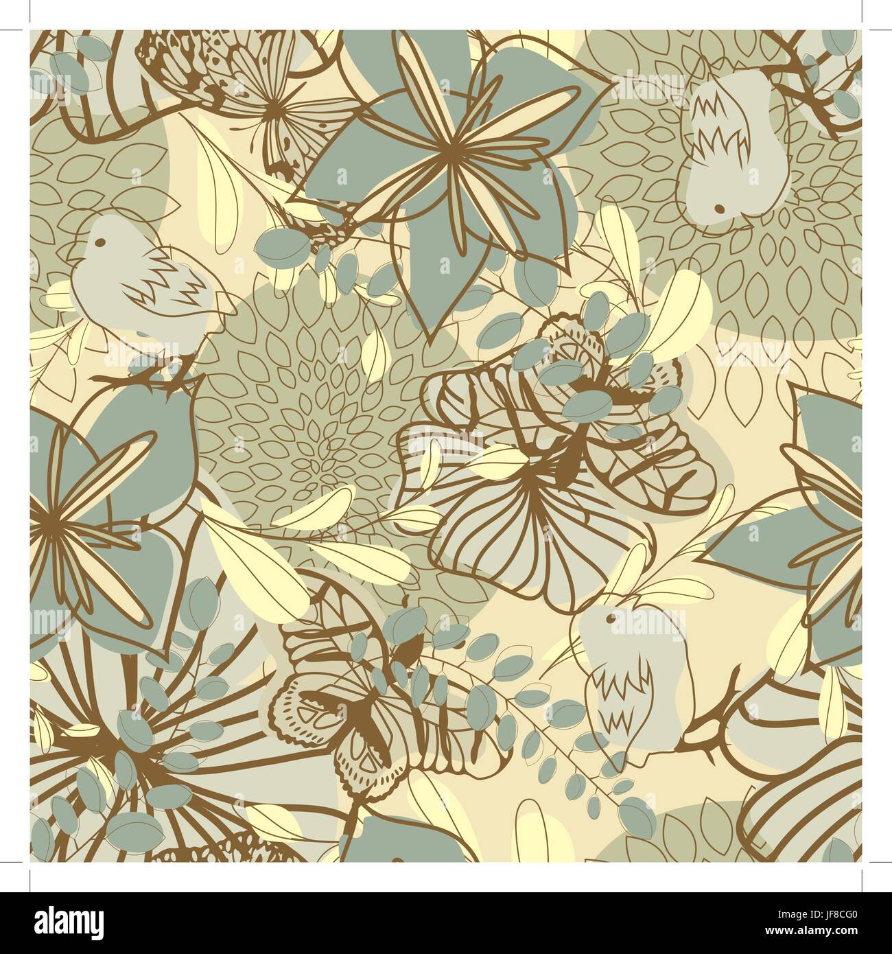 seamless floral pattern Stock Vector Image & Art - Alamy