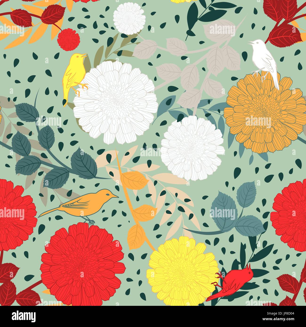 Seamless floral pattern Stock Vector Image & Art - Alamy