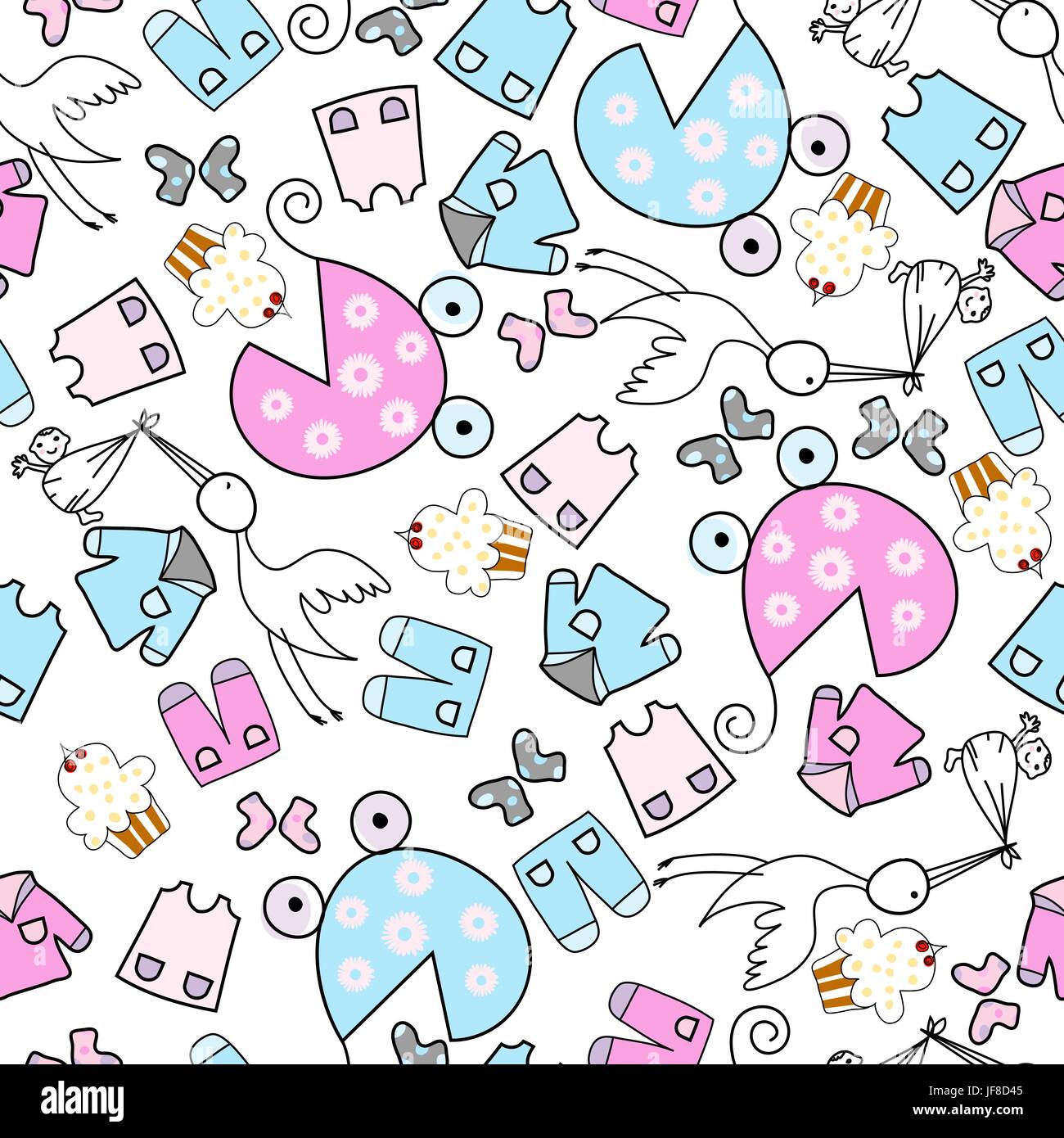 Baby seamless pattern Stock Vector Image & Art - Alamy