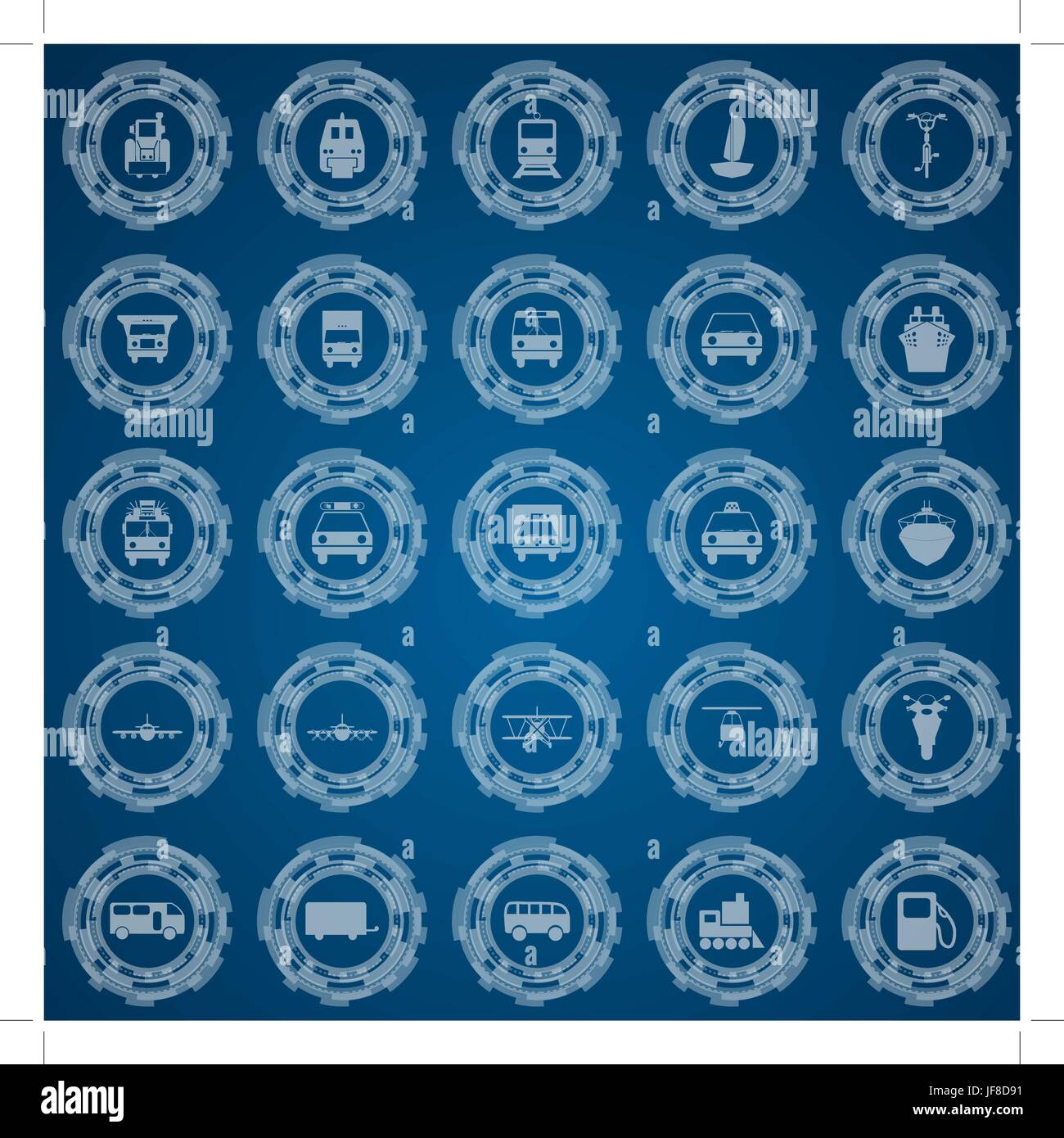 Transportation icon set Stock Vector Image & Art - Alamy