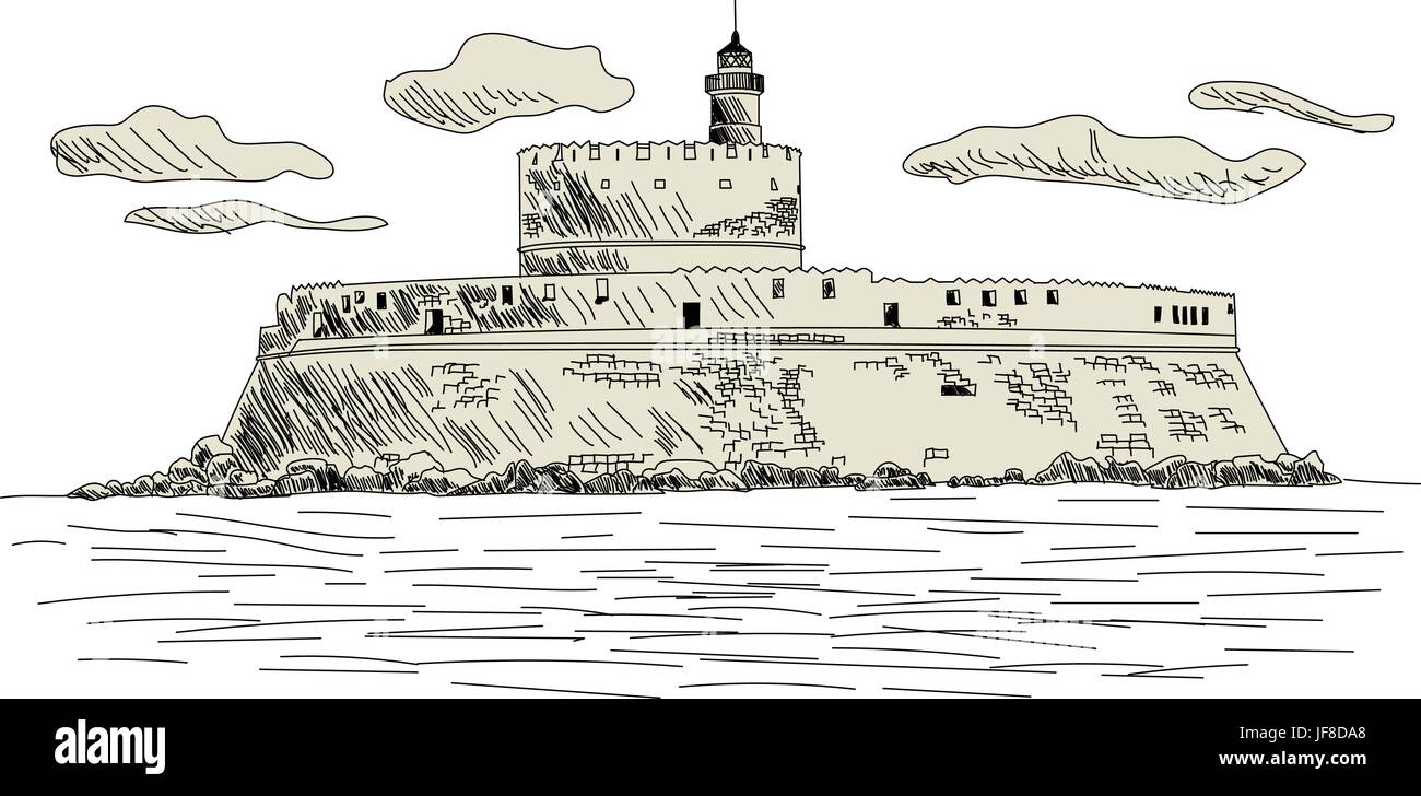 Rhodes travel Stock Vector Images - Alamy