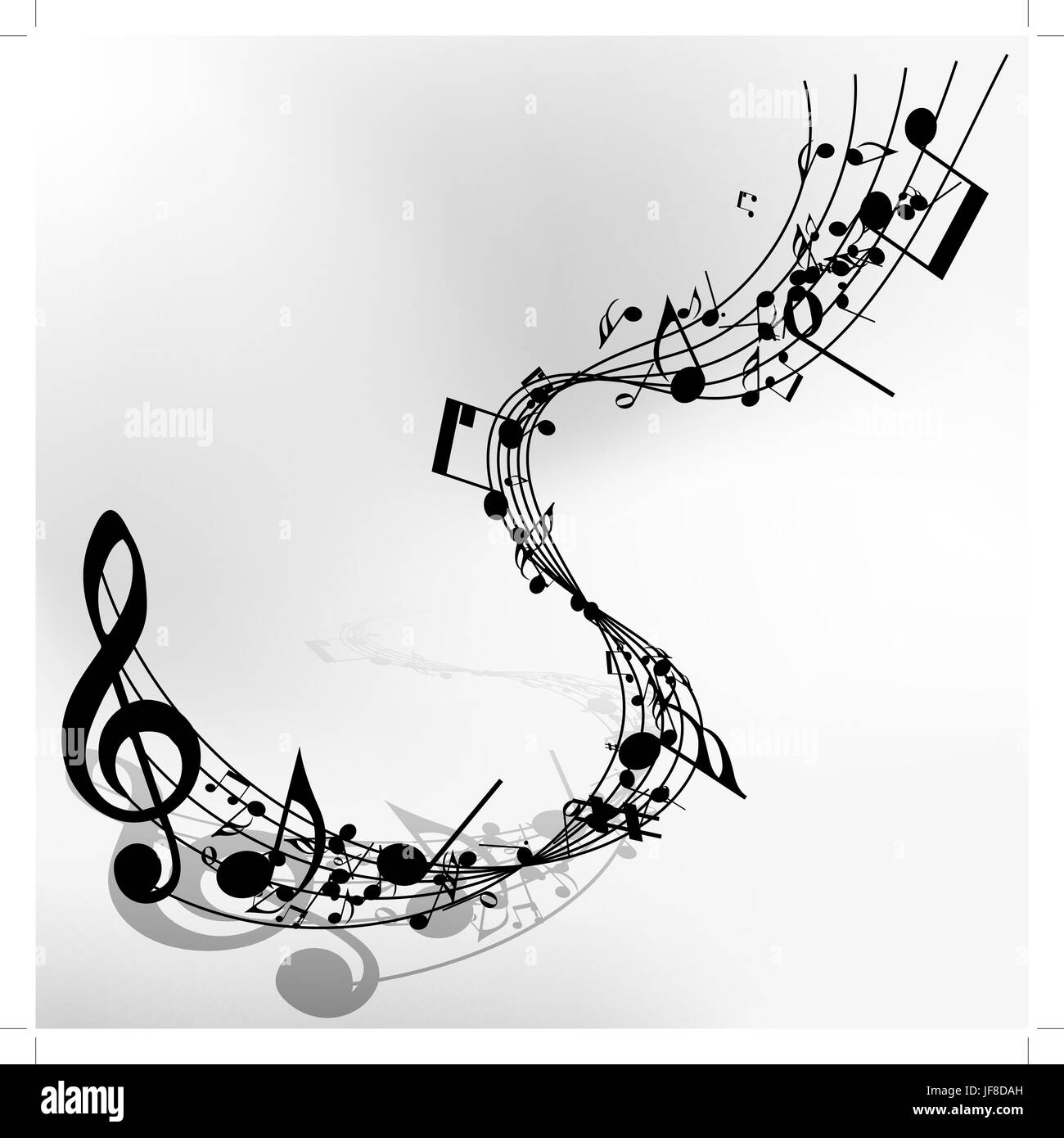 Musical note staff Stock Vector Image & Art - Alamy