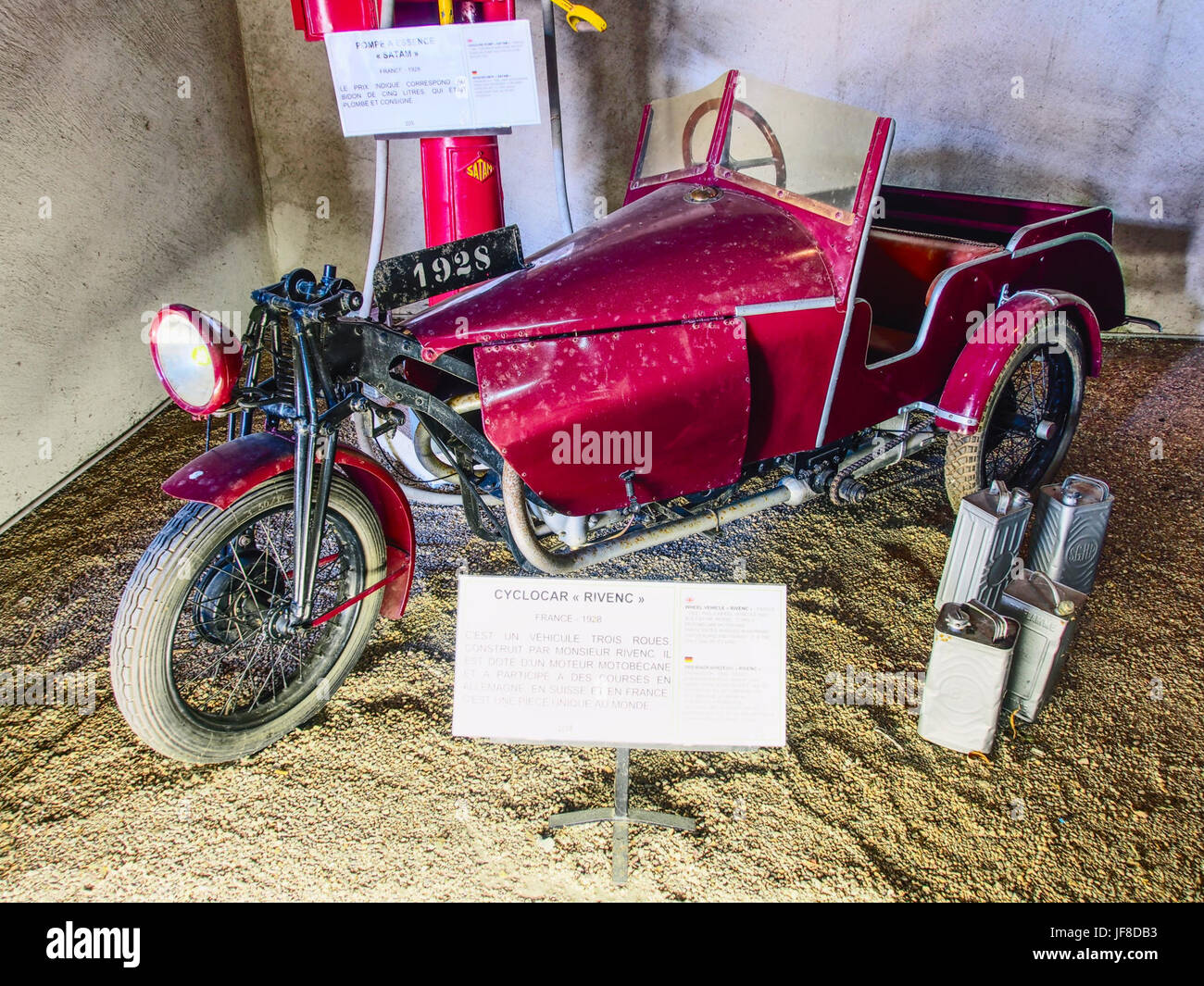 1928 cyclocar Rivenc, Muséé Maurice Dufresne, vintage car, Rivenc ...
