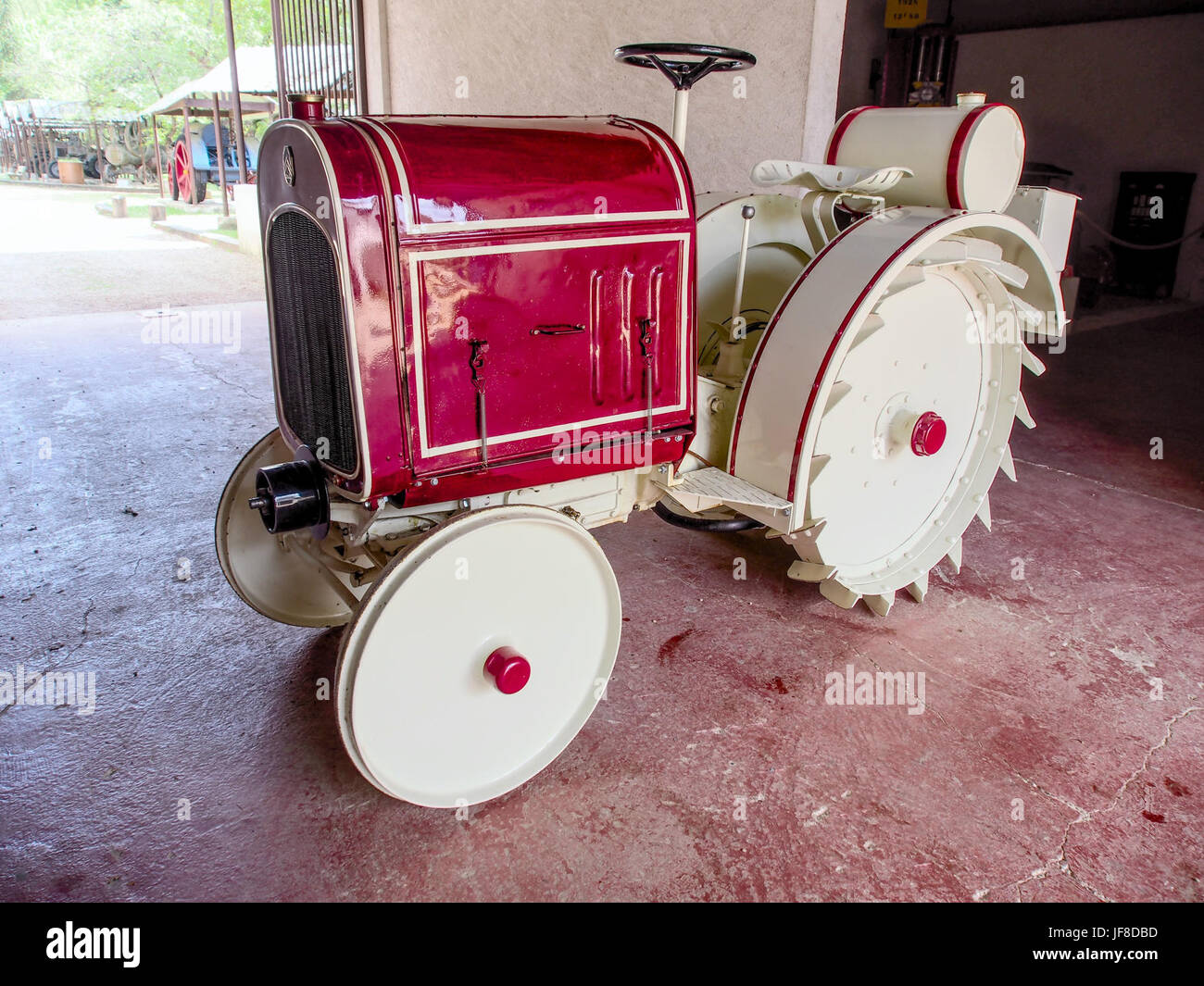 1919 André Citroën tractor on display at the Musée Maurice Dufresne, an ...