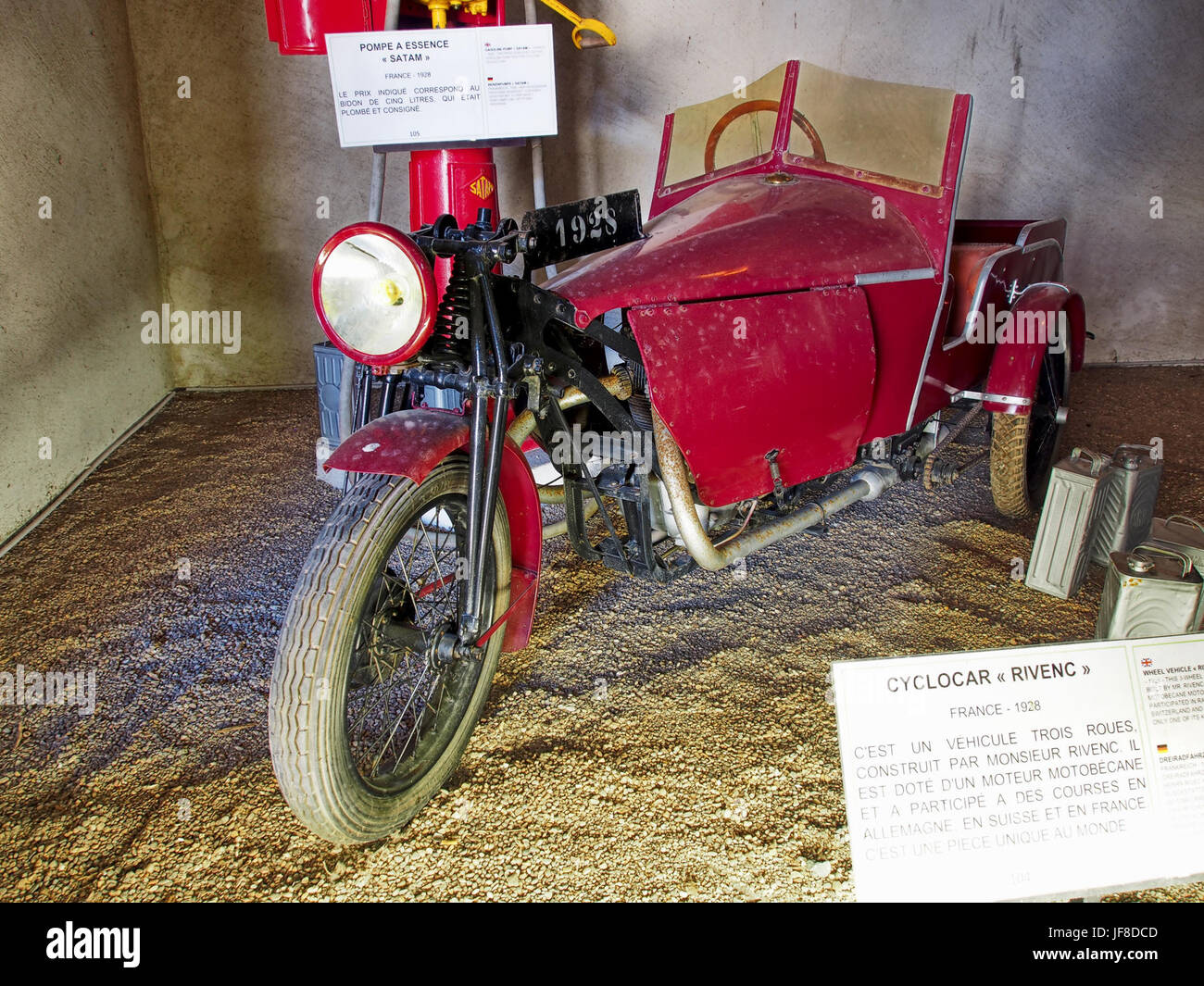 The 1928 Cyclocar Rivenc is an early form of electric vehicle designed ...