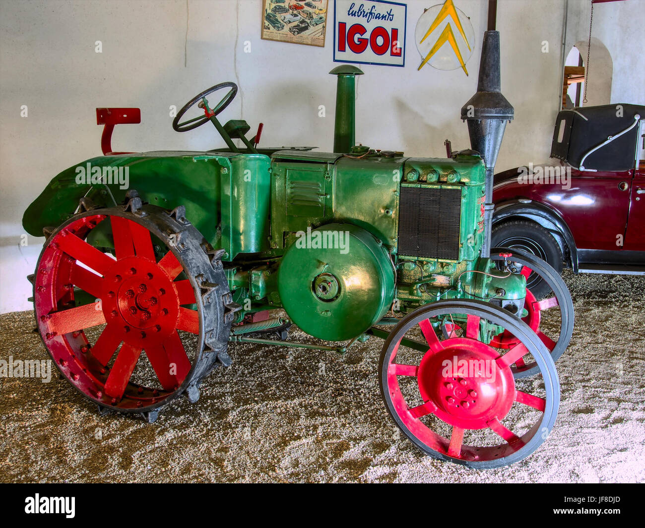 The 1948 Le Percheron tractor, a classic French agricultural vehicle ...