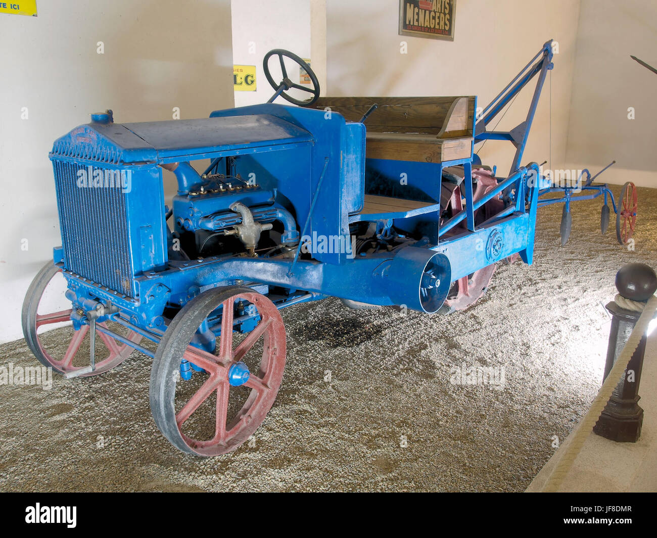 The 1920 Tourand-Latil 40ch tractor, displayed at the Musée Maurice ...