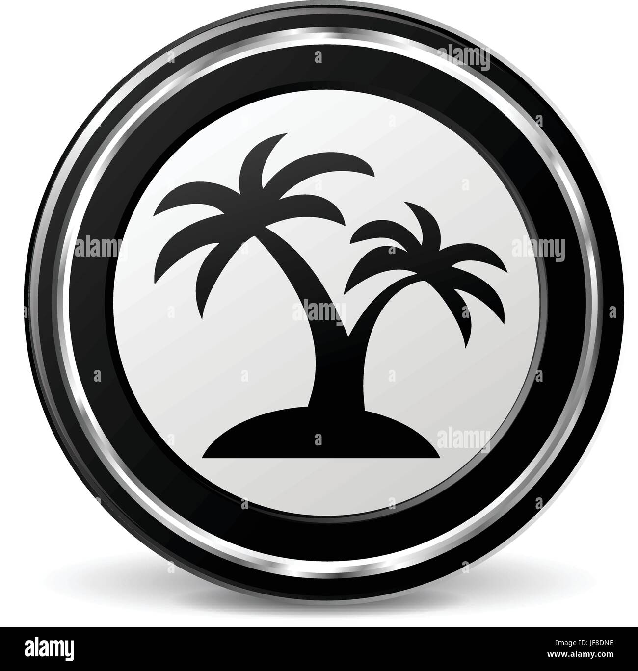 Silver palm Stock Vector Images - Alamy