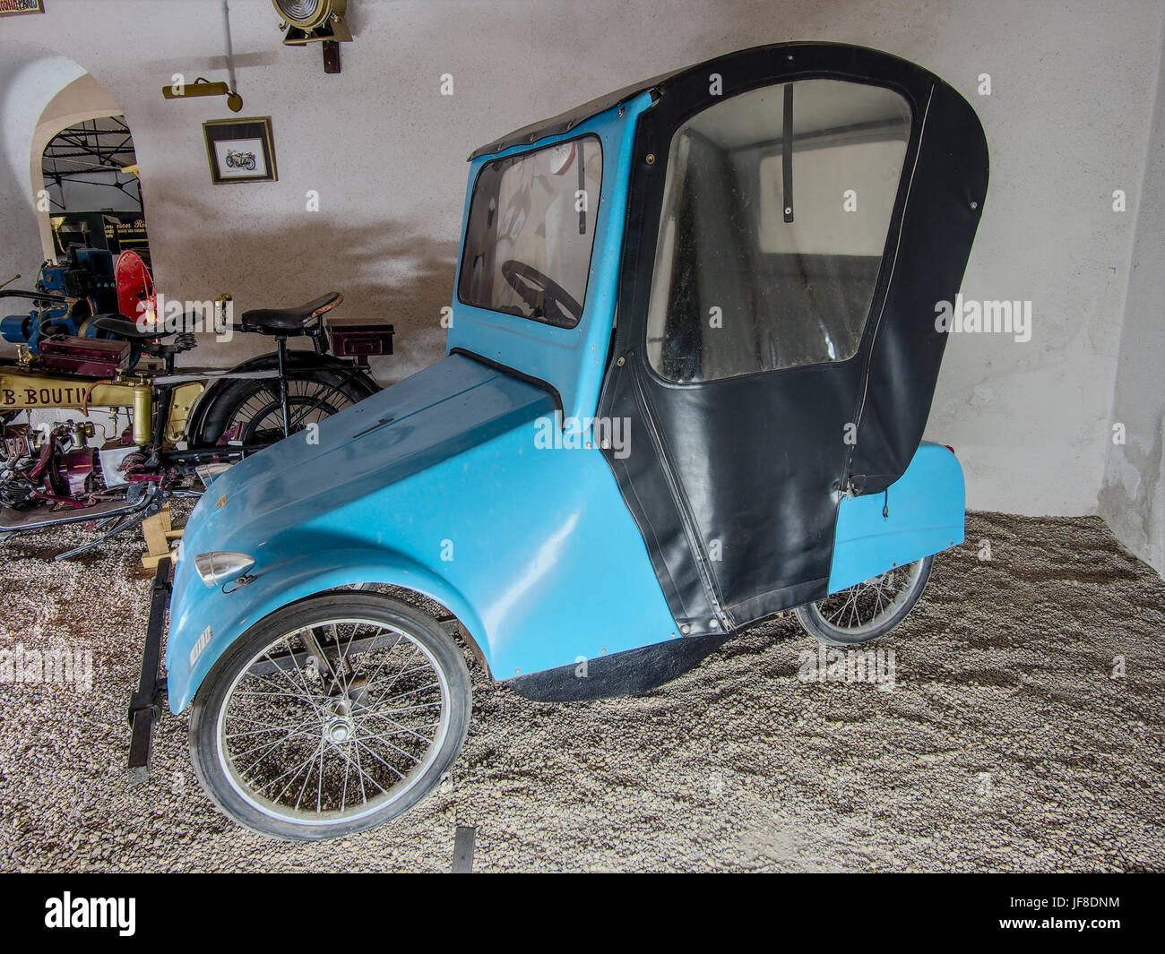 The 1955 voiturette Veloto is a classic French microcar, known for its ...