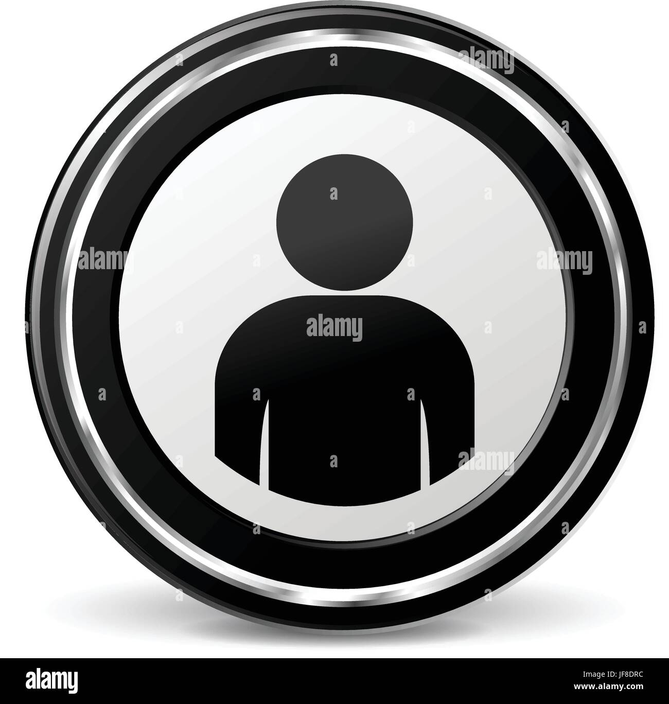 Silver user Stock Vector Images - Alamy