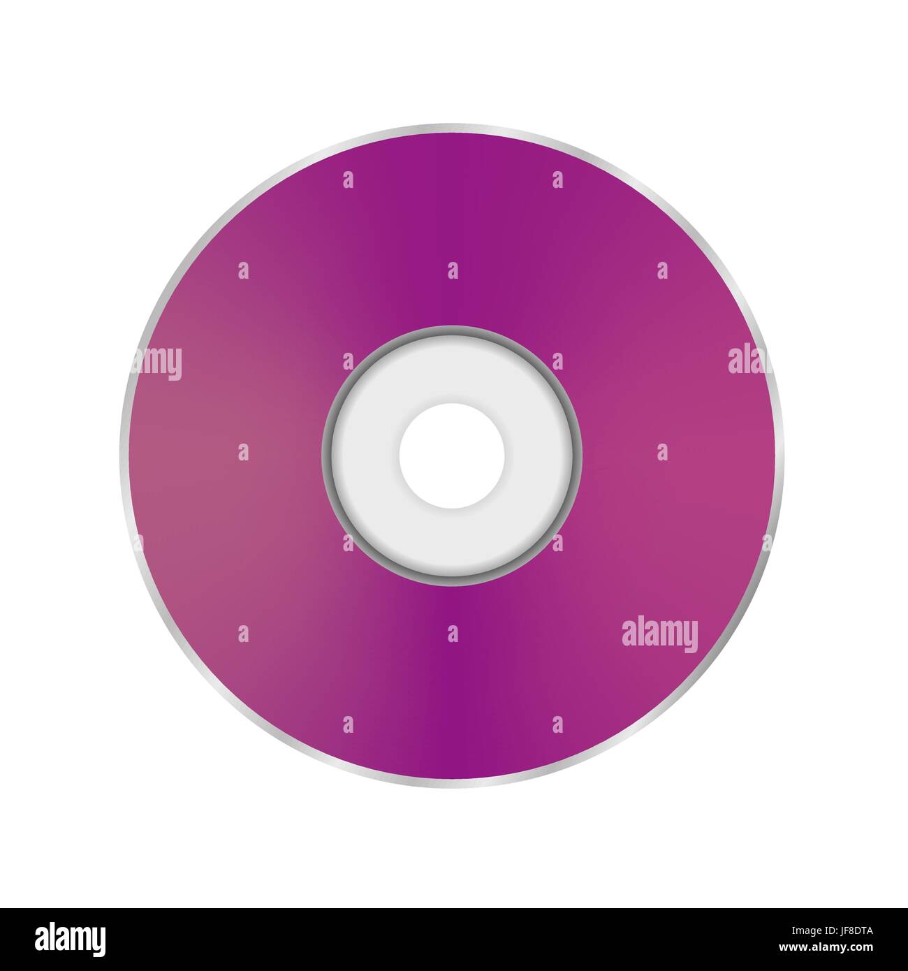 Pink Compact Disc Isolated on White Background Stock Vector Image & Art ...