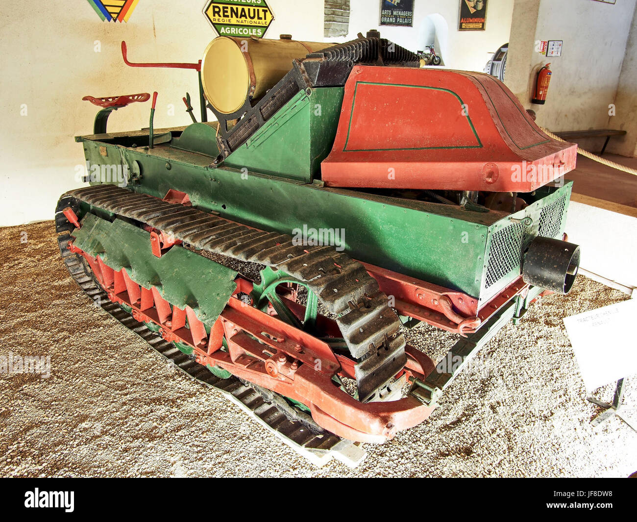 The 1919 Renault tractor, on display at the Musée Maurice Dufresne ...