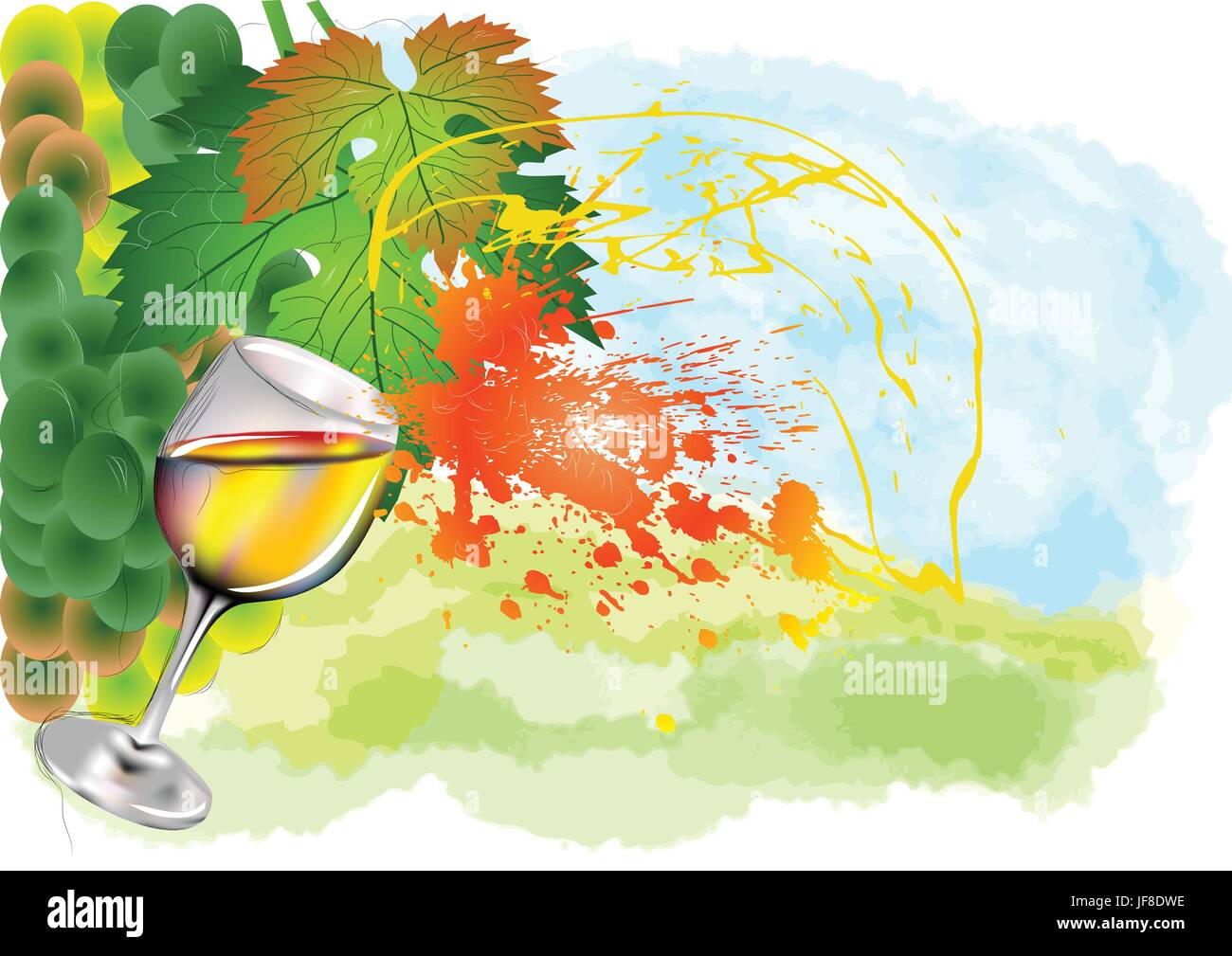 splash of white wine Stock Vector Image & Art - Alamy