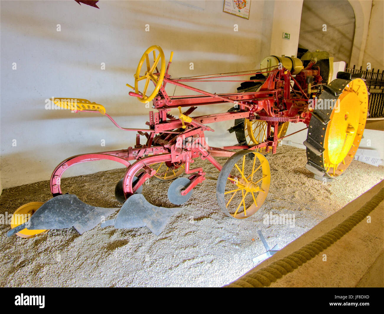 The 1917 Moline tractor, displayed at the Musée Maurice Dufresne, is a ...