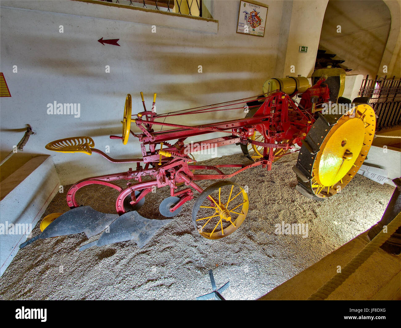 The 1917 Moline tractor, exhibited at the Maurice Dufresne Museum, is a ...