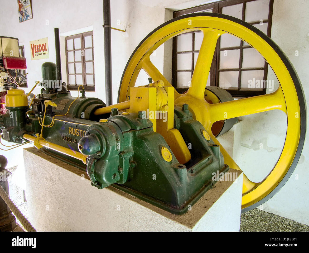 The 1930 Ruston engine, displayed at the Musée Maurice Dufresne ...