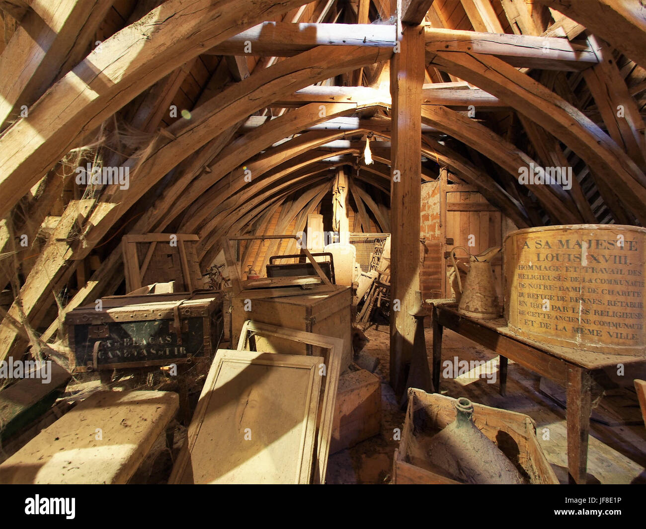 The interior of Château d'Ussé, a French castle known for its ...