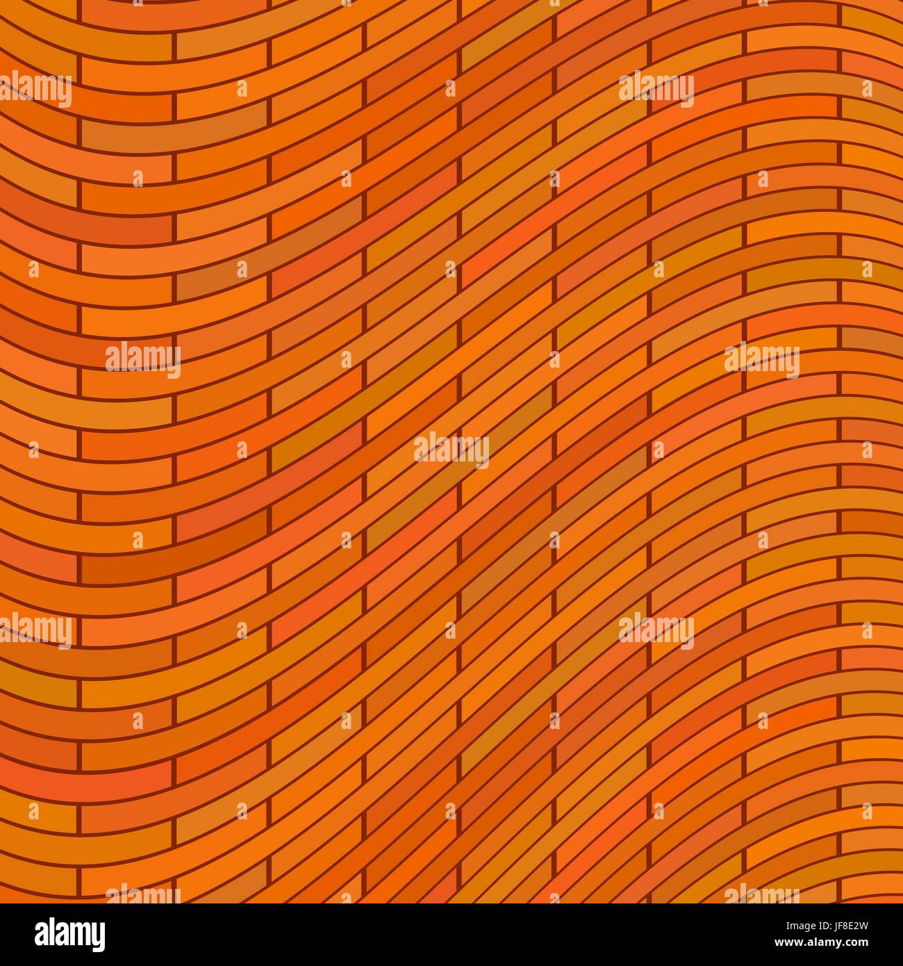 Modern Red Brick Wall Background. Brick Texture Stock Vector Image ...