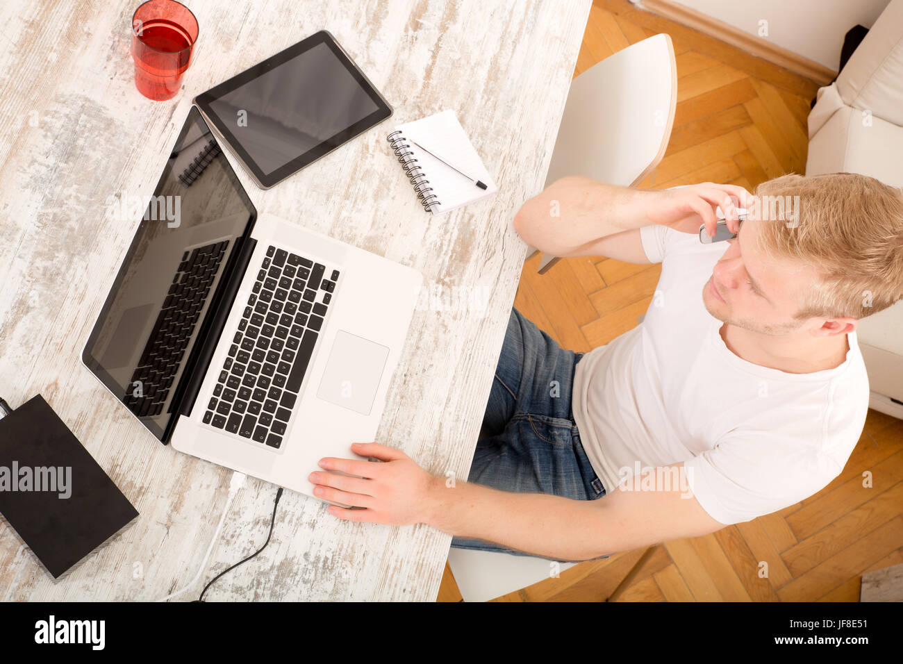 Working at home Stock Photo - Alamy