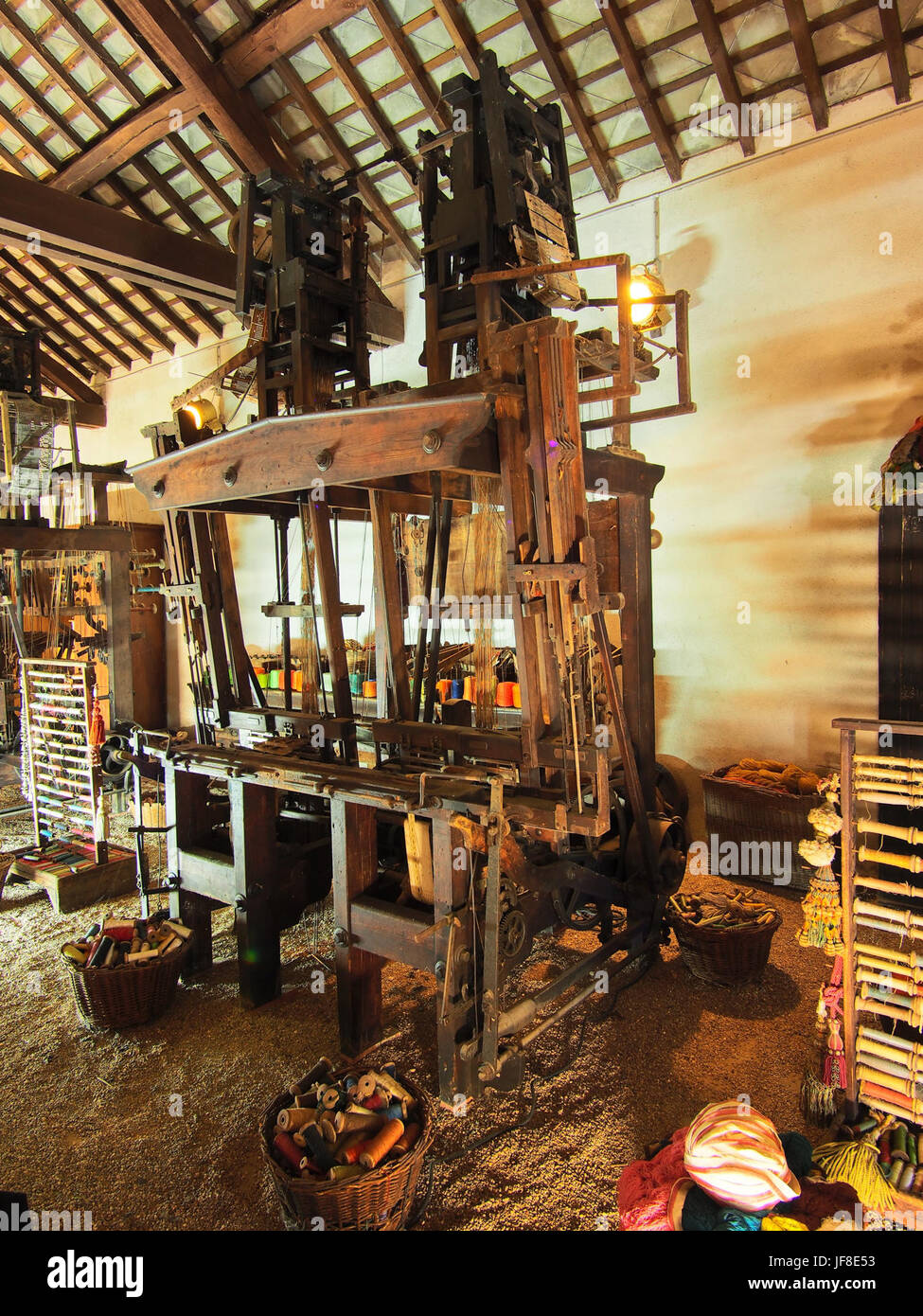 Loom room, Musée Maurice Dufresne photo 13 Stock Photo - Alamy