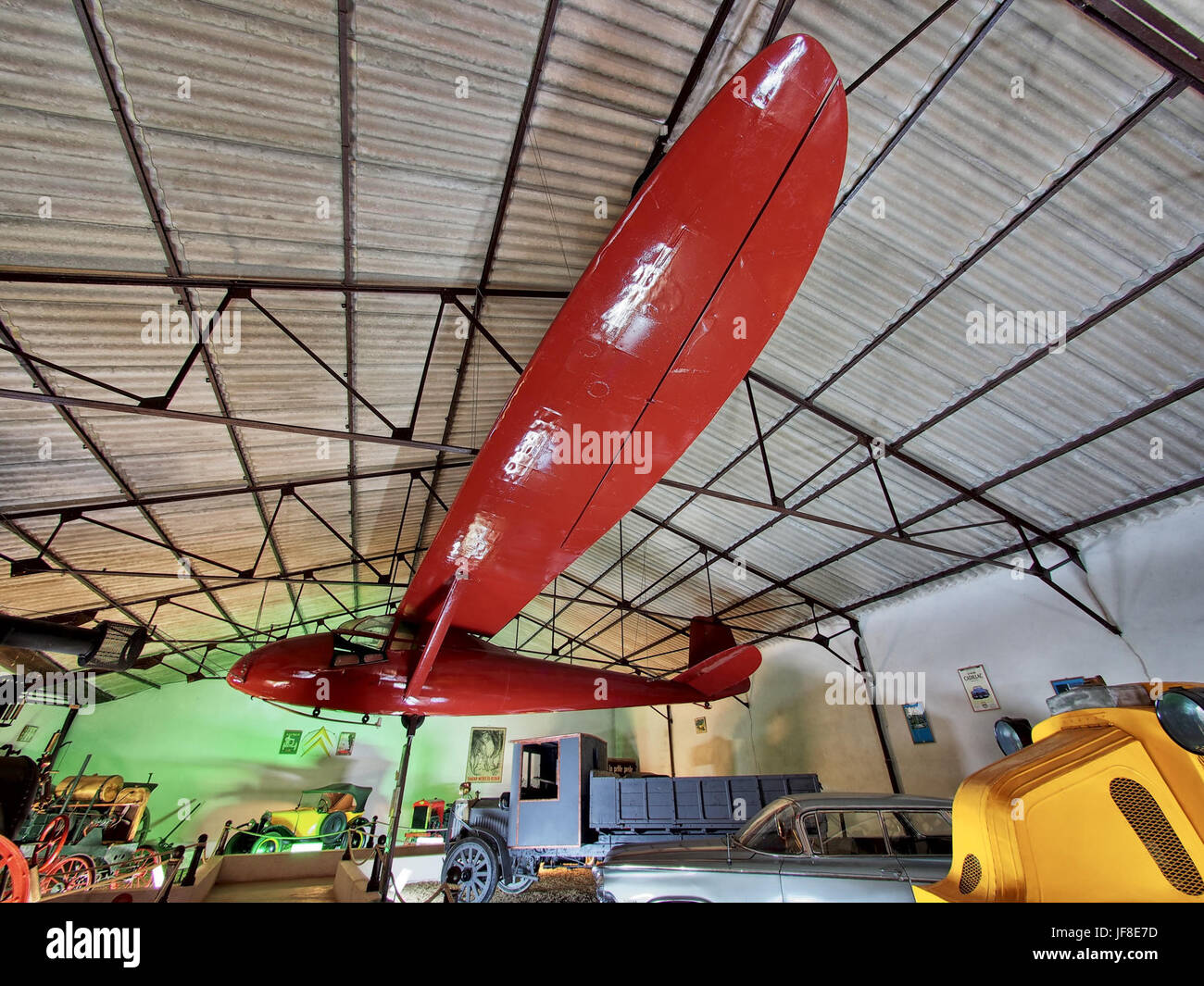 The 1947 Caudron C.800 glider, used for training purposes, is famous ...