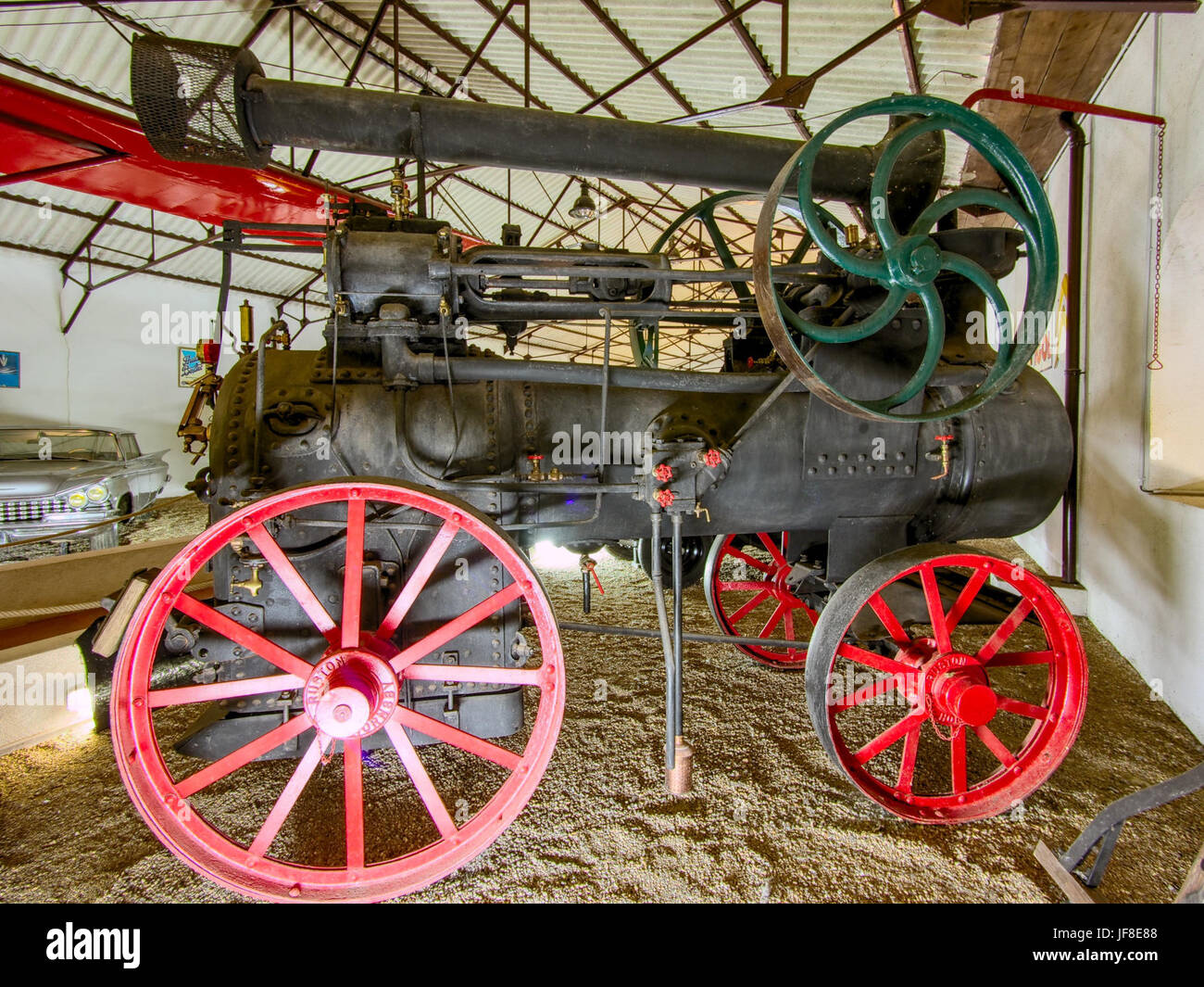 The 1911 Locomobile steam engine, manufactured by Ruston, is a key ...