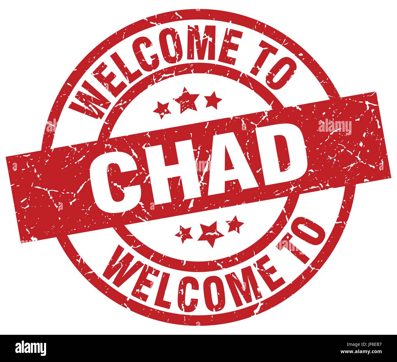 welcome to Chad red stamp Stock Vector Image & Art - Alamy