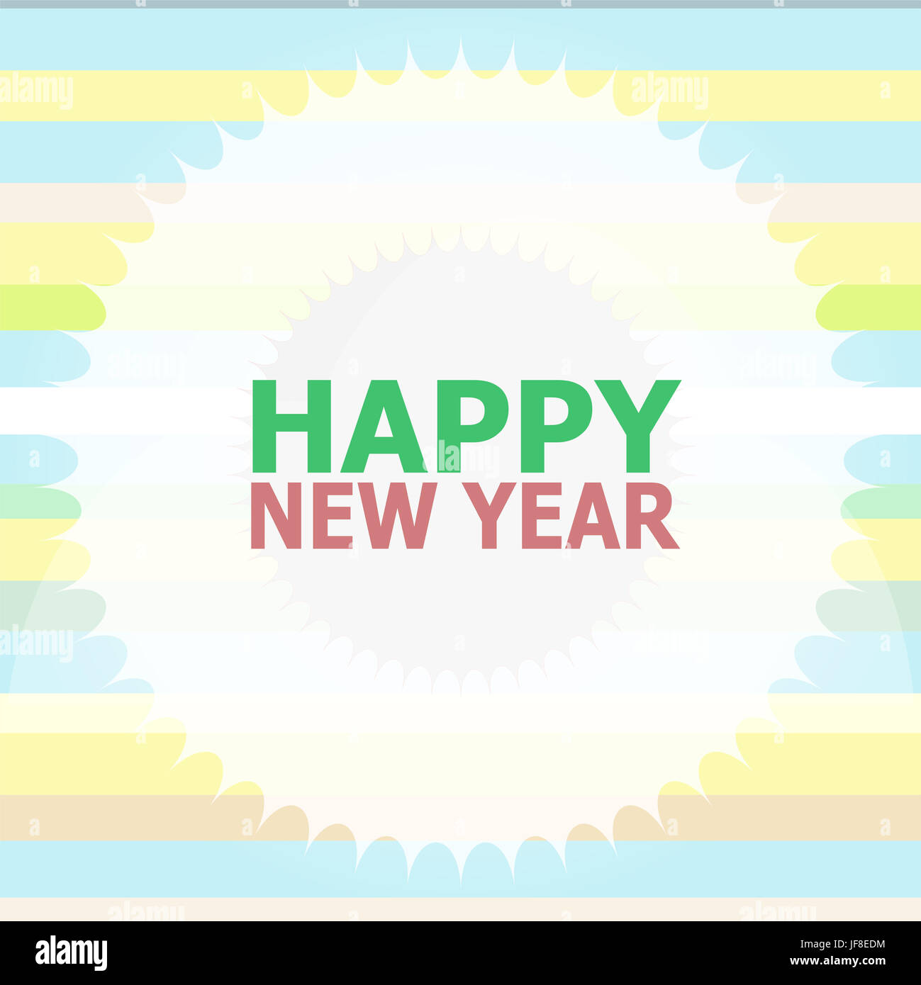 Happy New Year lettering Greeting Card Stock Photo - Alamy