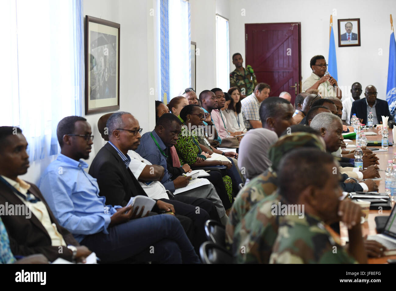 Officials of the United Nations and the African Union Mission in ...
