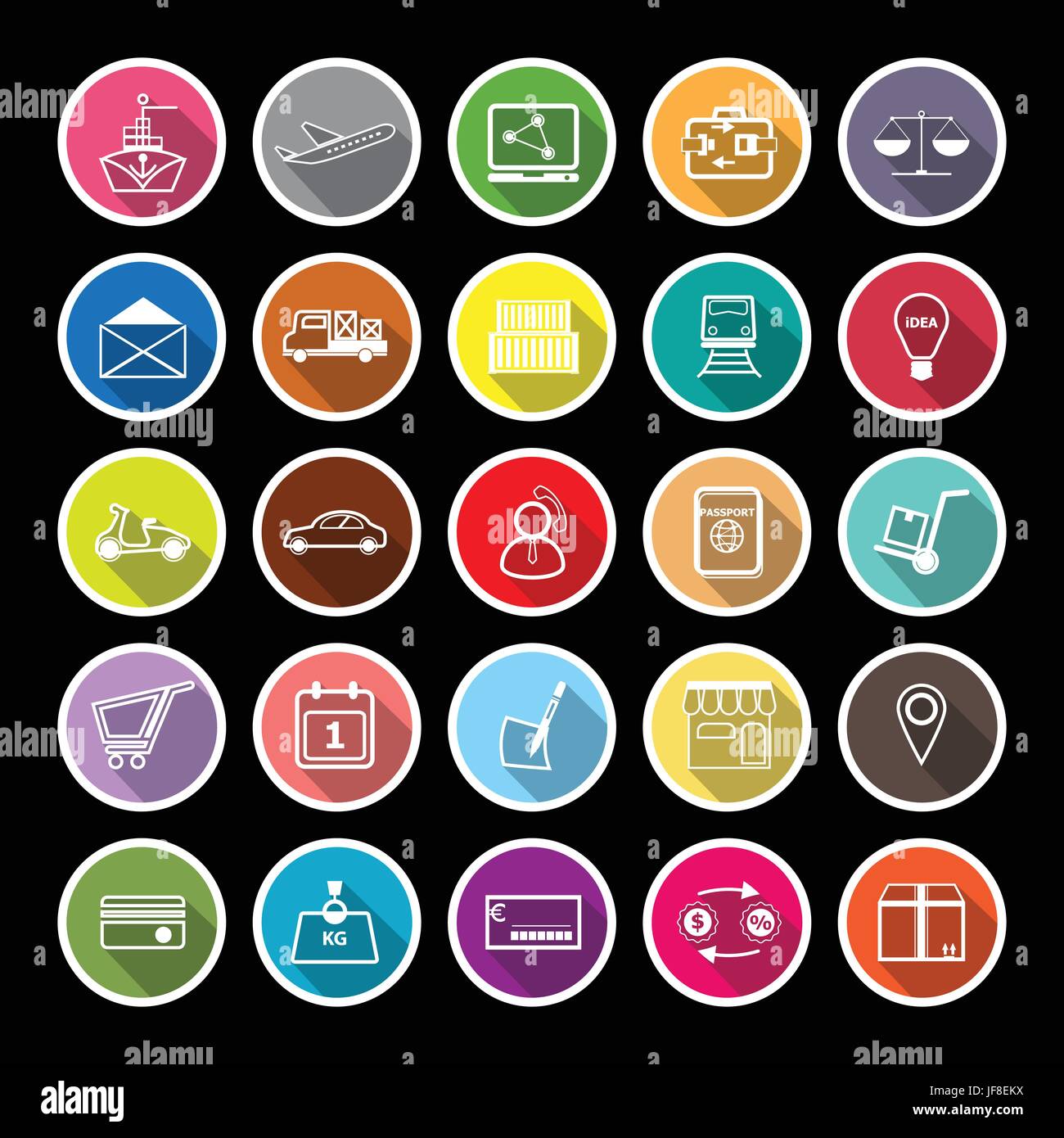 International business icons Stock Vector Images - Alamy