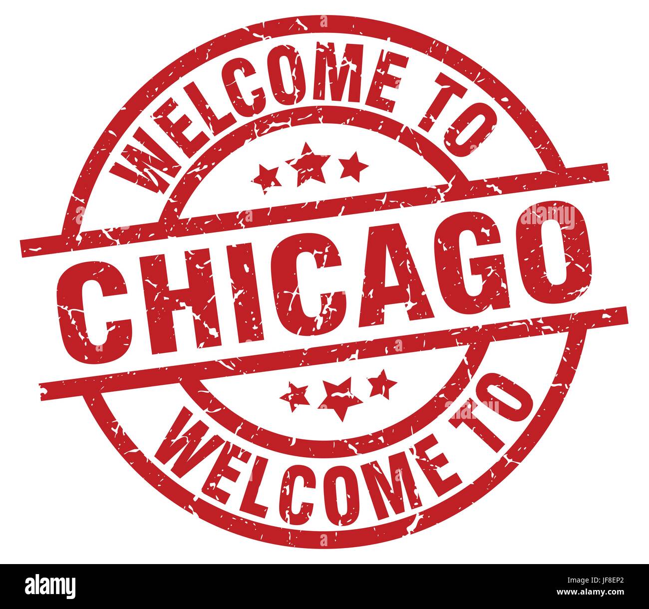 welcome to Chicago red stamp Stock Vector Image & Art - Alamy