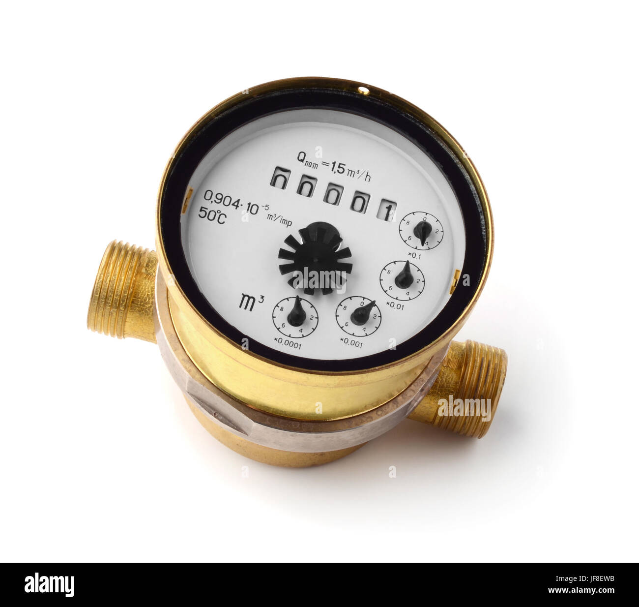 Old water meter Cut Out Stock Images & Pictures - Alamy