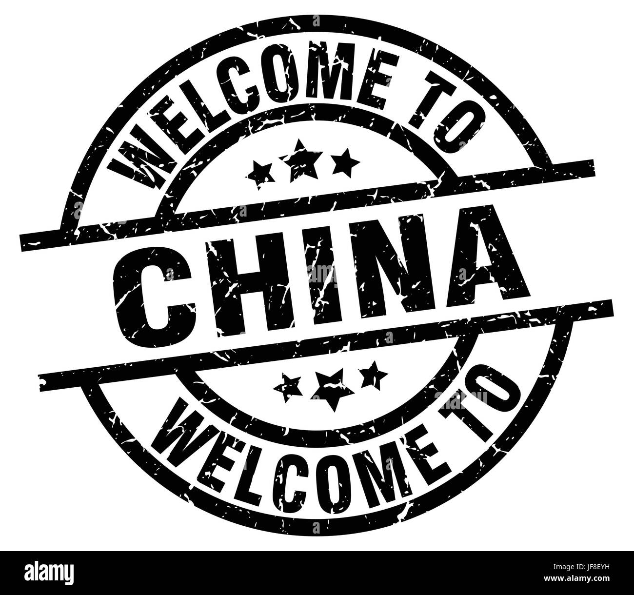 Welcome to china sign Black and White Stock Photos & Images - Alamy