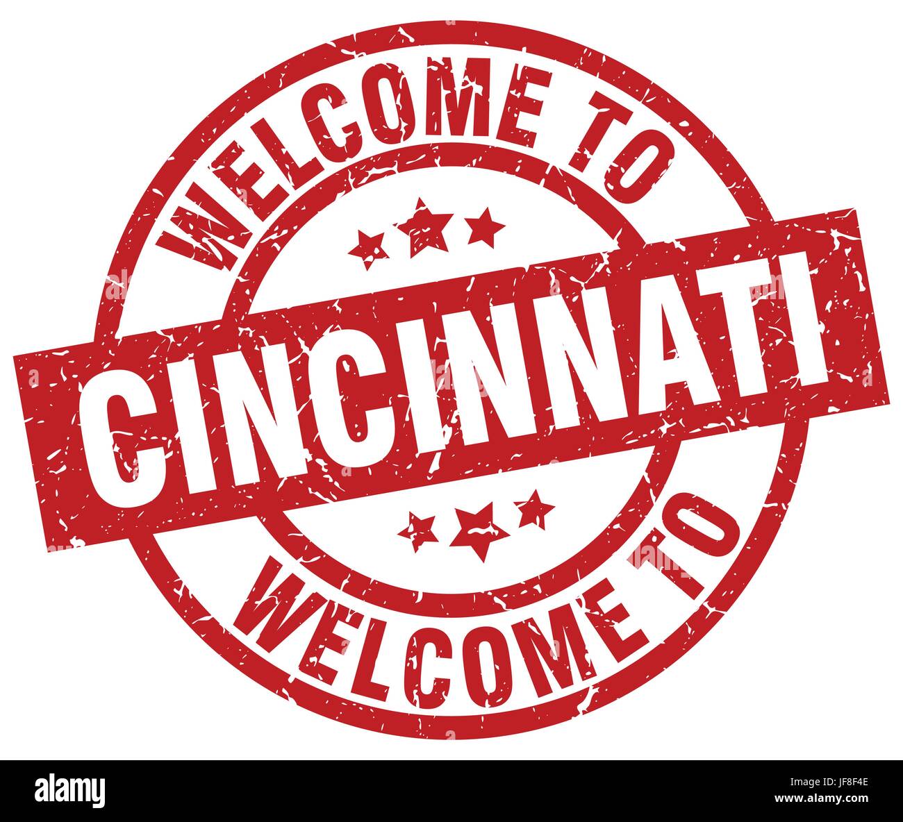 welcome to Cincinnati red stamp Stock Vector Image & Art - Alamy