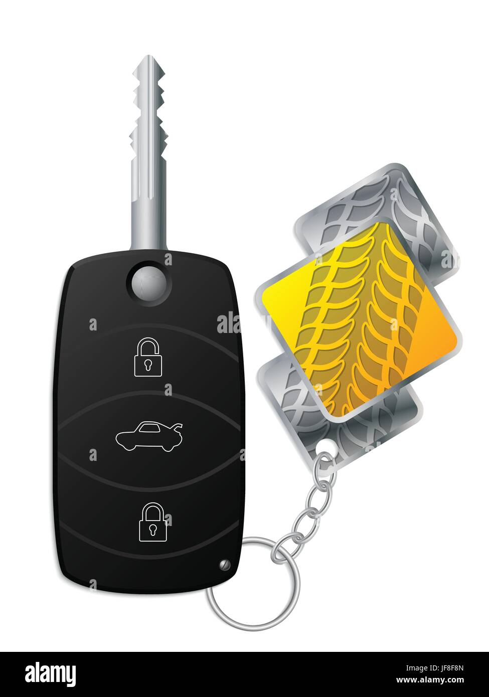 Green car key remote icon hi-res stock photography and images - Alamy