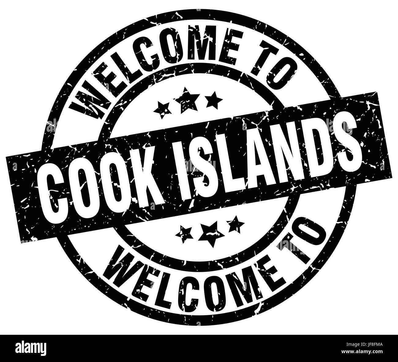 welcome to Cook Islands black stamp Stock Vector Image & Art - Alamy