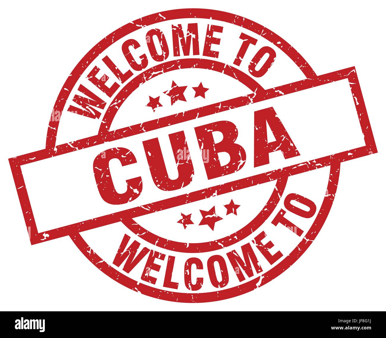 welcome to Cuba red stamp Stock Vector Image & Art - Alamy
