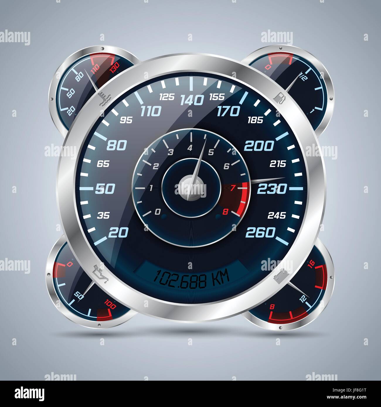 Digital car instruments hi-res stock photography and images - Alamy