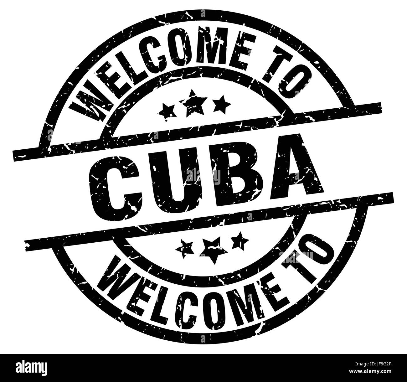 welcome to Cuba black stamp Stock Vector Image & Art - Alamy