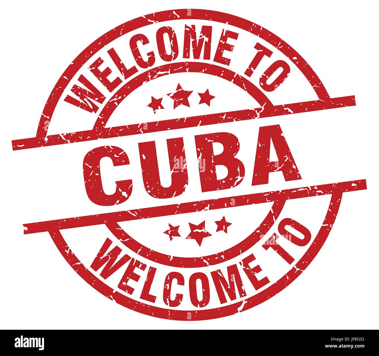 welcome to Cuba red stamp Stock Vector Image & Art - Alamy