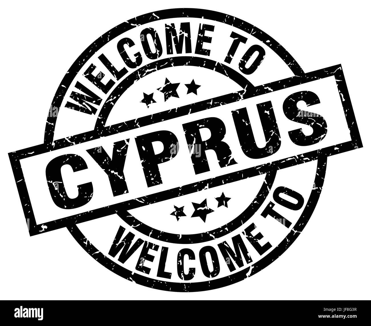 welcome to Cyprus black stamp Stock Vector Image & Art - Alamy