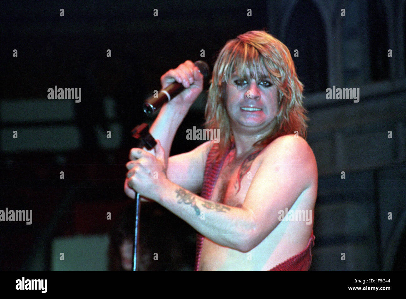 NEW YORK CITY, NY APRIL 1982: Ozzy Ozbourne performs at Madison Square ...