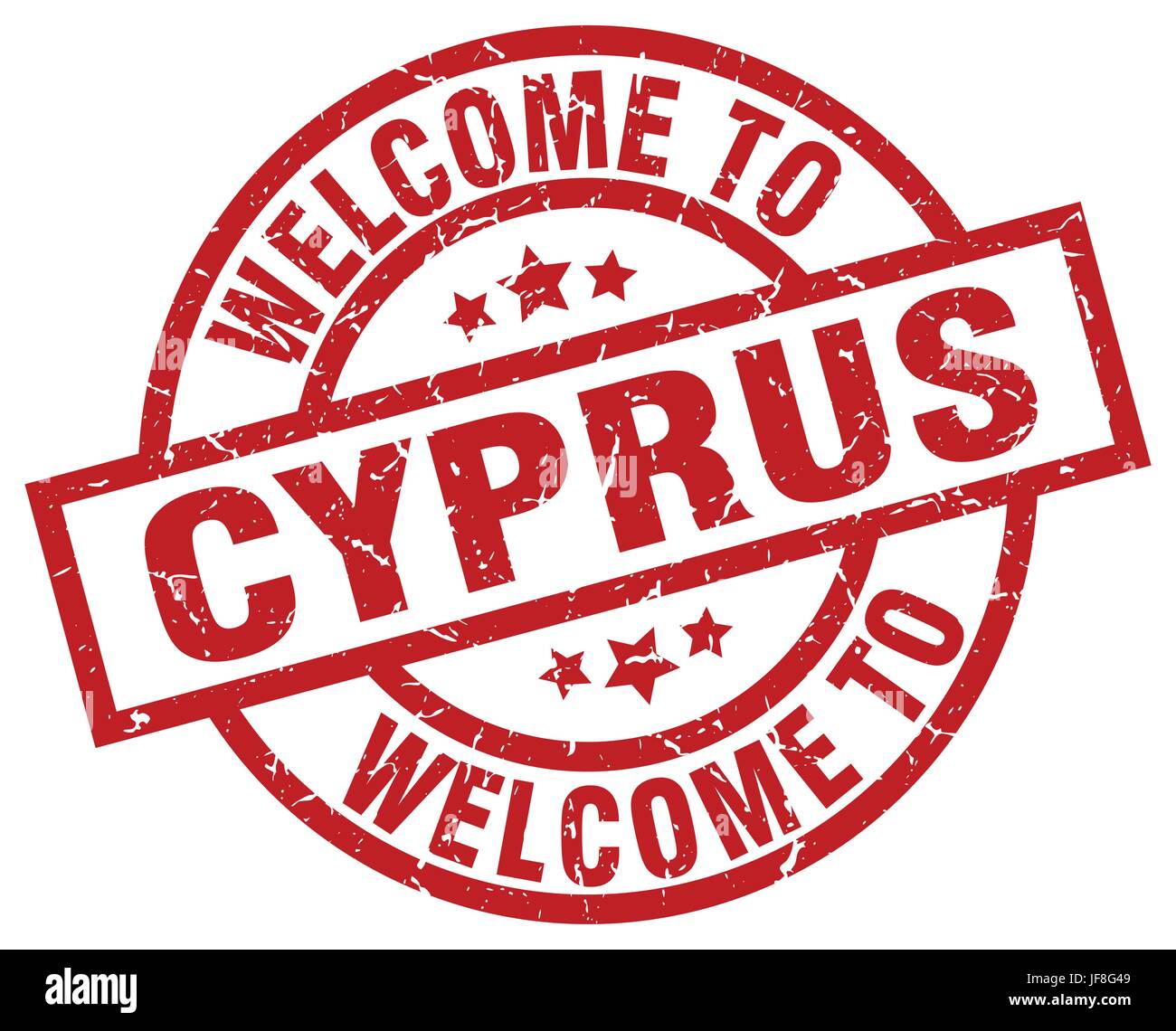 welcome to Cyprus red stamp Stock Vector Image & Art - Alamy