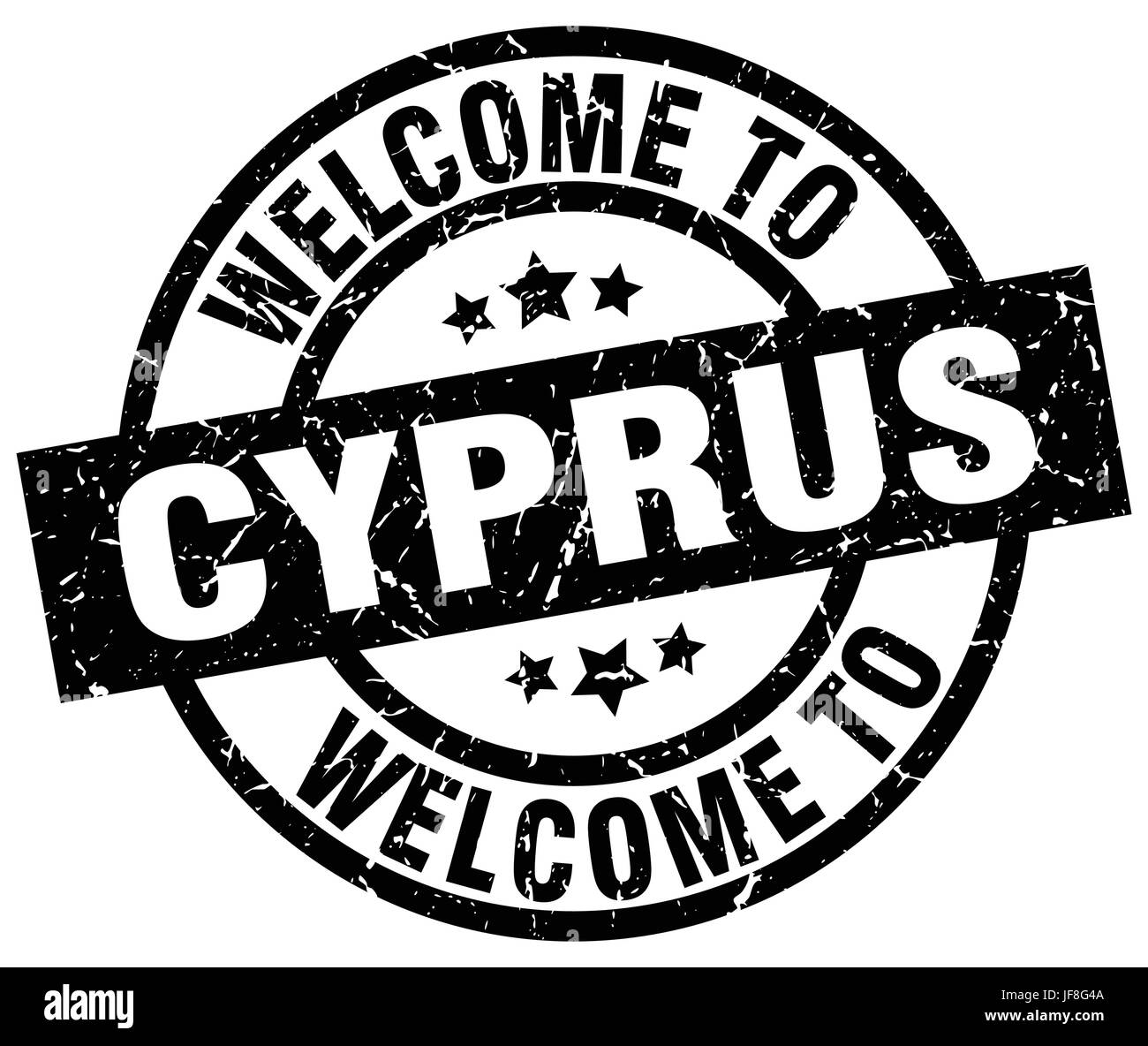 welcome to Cyprus black stamp Stock Vector Image & Art - Alamy
