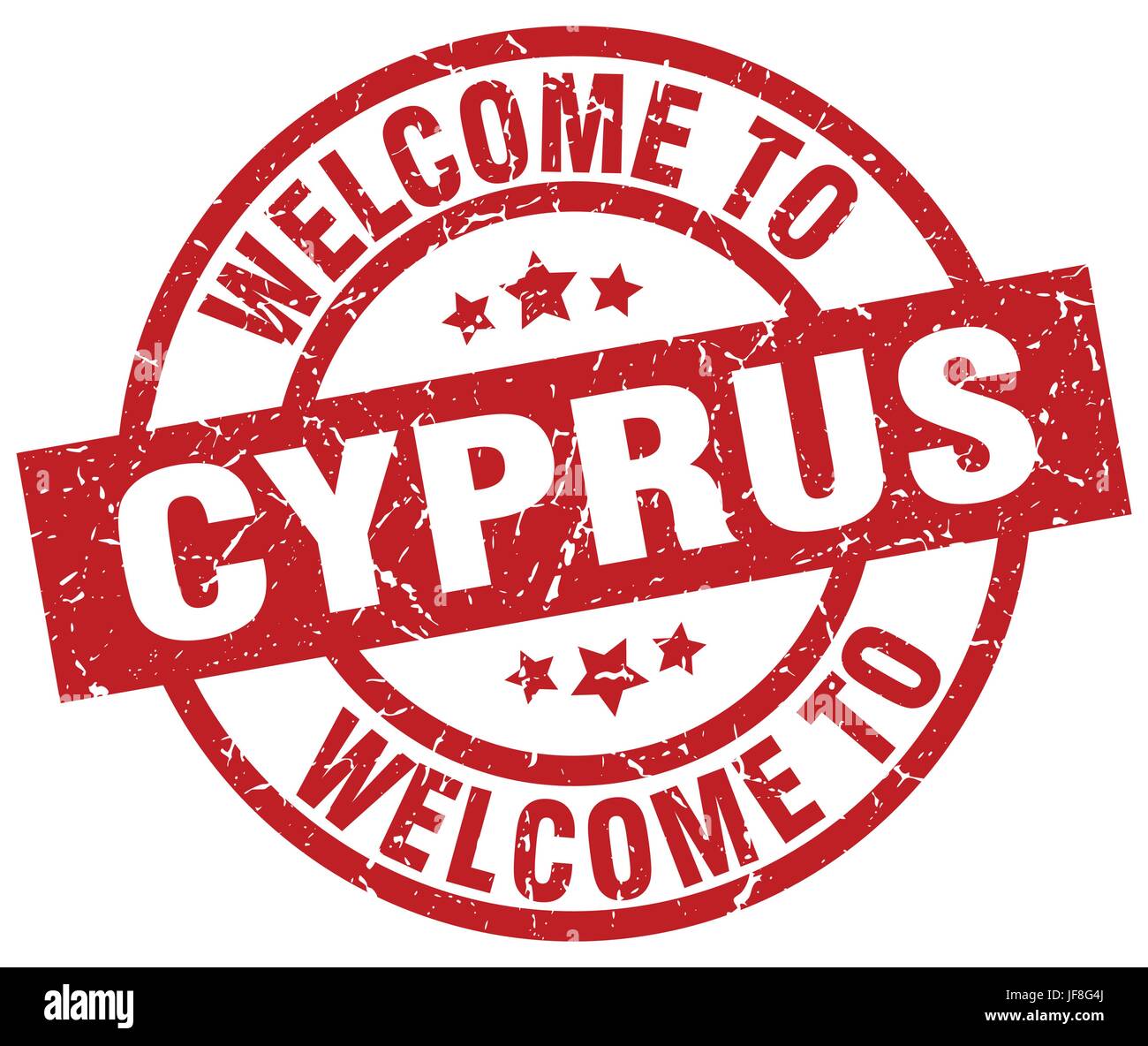 welcome to Cyprus red stamp Stock Vector Image & Art - Alamy